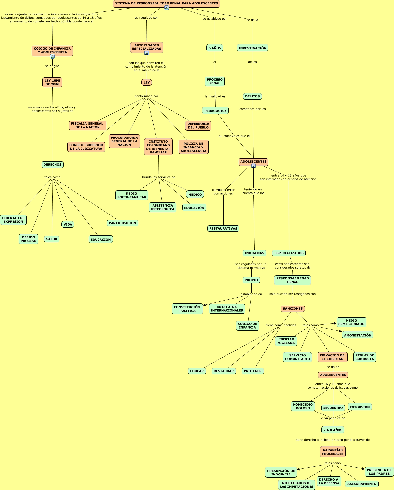 MAPA CONCEPTUALSRPA-LEGISLACION DE LA INFANCIA